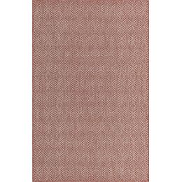 Outdoorteppich "Outdoor Crosses, LAGERR&Auml;UMUNG", rot (rostrot, elfenbeinfarben), B:152cm H:4mm L:244cm, Polypropylen (PP), MyFlair M&Ouml;BEL & ACCESSOIRES, Teppiche, Outdoorteppich, Flachgewebe, In- und Outdoor geeignet