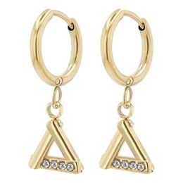 Adelia&acute;s Kettenanh&auml;nger ADELIA&acute;S "Anh&auml;nger aus Edelstahl mit Strass Steinchen", gold, Schmuckanh&auml;nger, Damen, Edelstahl, Kettenanh&auml;nger, Ein Geschenk, das Freude macht