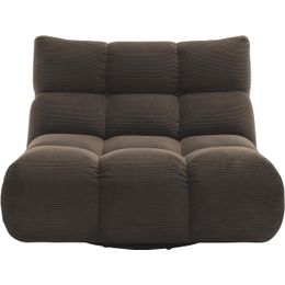 1,5-Sitzer Home Affaire "Cozy Bubble, 360 drehbarer Sessel, Breite 107 cm", mocca, B:112cm H:85cm T:108cm, 95% Polyester, 5% Nylon, Sofas, mit eleganter Steppung, Rundumbezug & weicher Polsterung