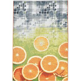 Teppich Sansibar "Rantum Beach 002", bunt (multi), B:130cm H:5mm L:190cm, Polypropylen, Teppiche, Teppich, Flachgewebe, modernes Sommer Design, In- und Outdoor geeignet