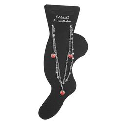 Adelia&acute;s Kettenanh&auml;nger ADELIA&acute;S "Anh&auml;nger aus Edelstahl", rot (silber), Schmuckanh&auml;nger, Damen, Edelstahl, Kettenanh&auml;nger, Perfekt zum Verschenken an besondere Menschen