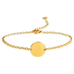 Adelia&acute;s Armband ADELIA&acute;S "Armband aus Edelstahl 17 cm", gold, Armb&auml;nder, Damen, 17cm, Edelstahl, Armband, Perfekt als Geschenk f&uuml;r besondere Menschen