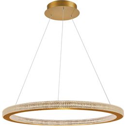 NOVA LUCE LED-H&auml;ngeleuchte "FIORE", gold, 1, &Oslash; 80cm H: 120cm, 1 Stk., Leuchten