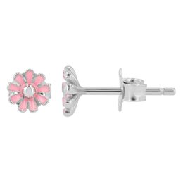 Adelia&acute;s Paar Ohrh&auml;nger ADELIA&acute;S "Ohrringe &ndash; Ohrstecker aus 925 Silber", Damen, Gr. Damen, Silber 925 (Sterlingsilber), pink (silber), Ohrringe, Geschenkidee: zeitlos und vielseitig