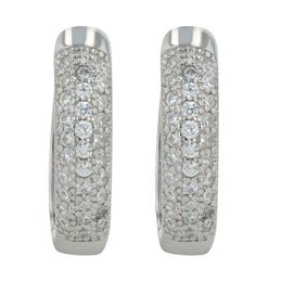 Adelia&acute;s Klappcreolen ADELIA&acute;S "Ohrringe &ndash; Klappcreole aus 925 Silber", Damen, Gr. Damen, Silber 925 (Sterlingsilber), silber, Ohrringe Klappcreolen, Zum Verschenken an Menschen, die Ihnen am Herzen liegen