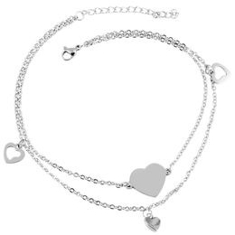 Adelia&acute;s Armband ADELIA&acute;S "Armband &ndash; Herz aus Edelstahl 25 cm", silber, Armb&auml;nder, Damen, 2,5cm, Edelstahl, Armband, Ein kleines Geschenk mit gro&szlig;er Wirkung