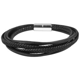 Adelia&acute;s Armband ADELIA&acute;S "Armband aus Leder 21,5 cm", silber, Armb&auml;nder, Herren, 22cm, Leder, Armband, Zum Verschenken an Menschen, die Ihnen am Herzen liegen