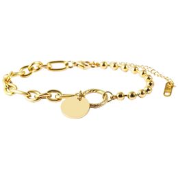 Adelia&acute;s Armband ADELIA&acute;S "Armband &ndash; M&uuml;nze aus Edelstahl 17+3 cm", gold, Armb&auml;nder, Damen, 20cm, Edelstahl, Armband, Zum Verschenken an Menschen, die Ihnen am Herzen liegen