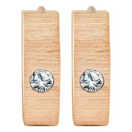 Adelia&acute;s Paar Creolen ADELIA&acute;S "Ohrringe &ndash; Creole aus Edelstahl mit Strass Steinchen", Damen, Gr. Damen, Edelstahl, gold, Ohrringe, Ein Geschenk, das Freude macht