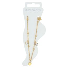 Adelia&acute;s Kettenanh&auml;nger ADELIA&acute;S "Anh&auml;nger &ndash; Herzanh&auml;nger aus Edelstahl mit Perle", gold, Schmuckanh&auml;nger, Damen, Edelstahl, Kettenanh&auml;nger, Perfekt als Geschenk f&uuml;r besondere Menschen