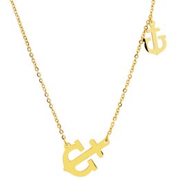 Adelia&acute;s Kette ohne Anh&auml;nger ADELIA&acute;S "Halskette mit Anh&auml;nger &ndash; aus Edelstahl", gold, Halsketten, Damen, 45cm, Edelstahl, Ein kleines Geschenk mit gro&szlig;er Wirkung