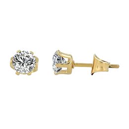 Adelia&acute;s Paar Ohrh&auml;nger ADELIA&acute;S "Ohrringe &ndash; Ohrstecker aus Edelstahl mit Zirkonia", Damen, Gr. Damen, Edelstahl, gold, Ohrringe, Eine sch&ouml;ne Geschenkidee f&uuml;r jeden Anlass