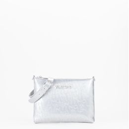 Valentino Handbags Umh&auml;ngetasche VALENTINO BAGS "POCHETTE GERANIUM", Damen, Gr. B/H/T: 26cm x 19,5cm x 2,5cm, argento, Polyurethan, Taschen Umh&auml;ngetasche, Schultertasche Mini Bag Handtasche Damen