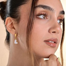 Adelia&acute;s Kettenanh&auml;nger ADELIA&acute;S "Anh&auml;nger &ndash; Herz Herzanh&auml;nger aus Edelstahl mit Perlmutt", gold, Schmuckanh&auml;nger, Damen, Edelstahl, Kettenanh&auml;nger, Zum Verschenken an Menschen, die Ihnen am Herzen liegen