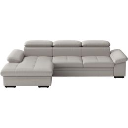 Sit & More Ecksofa SIT & MORE "Viola", light grau, B:260cm H:73cm T:174cm, Sofas, Ecksofa, optional mit Bettfunktion