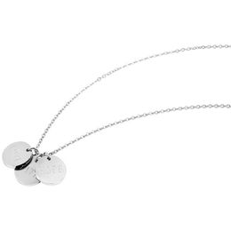 Adelia&acute;s Kette ohne Anh&auml;nger ADELIA&acute;S "Halskette &ndash; Ankerkette aus Edelstahl 43 cm", silber, Halsketten, Damen, 43cm, Edelstahl, Geschenkidee: zeitlos und vielseitig