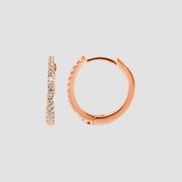 Adelia&acute;s Klappcreolen ADELIA&acute;S "Ohrringe &ndash; Klappcreole aus 925 Silber mit Zirkonia", Damen, Gr. Damen, Silber 925 (Sterlingsilber), gold, Ohrringe Klappcreolen, Ideal als Geschenk f&uuml;r besondere Anl&auml;sse