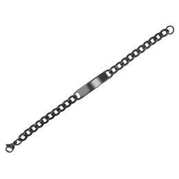 Adelia&acute;s Armband ADELIA&acute;S "Armband &ndash; Panzerarmband aus Edelstahl 18 cm", schwarz, Armb&auml;nder, Damen, 18cm, Edelstahl, Armband, Zum Verschenken &ndash; ideal zum Jubil&auml;um