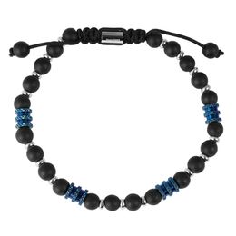 Adelia&acute;s Gliederarmband ADELIA&acute;S "Armband &ndash; Kugelarmband aus Edelstahl mit Onyx 19 cm", silber, Armb&auml;nder, Damen, 19cm, Edelstahl, Gliederarmband, Zum Verschenken an Menschen, die Ihnen am Herzen liegen