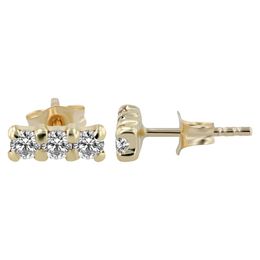 Adelia&acute;s Paar Ohrh&auml;nger ADELIA&acute;S "Ohrringe &ndash; Ohrstecker aus 333 Gold", Damen, Gr. Damen, gold, Ohrringe, Perfekt als Geschenk f&uuml;r besondere Menschen