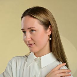Adelia&acute;s Paar Ohrh&auml;nger ADELIA&acute;S "Ohrringe aus Edelstahl mit Perle", Damen, Gr. Damen, Edelstahl, gold, Ohrringe, Ein kleines Geschenk mit gro&szlig;er Wirkung