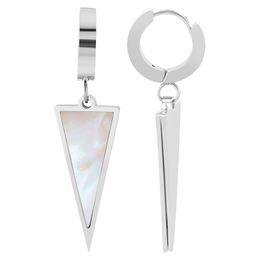 Adelia&acute;s Kettenanh&auml;nger ADELIA&acute;S "Anh&auml;nger aus Edelstahl mit Perlmutt", silber, Schmuckanh&auml;nger, Damen, Edelstahl, Kettenanh&auml;nger, Ideal zum Verschenken &ndash; schlicht und stilvoll