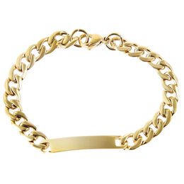 Adelia&acute;s Armband ADELIA&acute;S "Armband &ndash; Panzerarmband aus Edelstahl 19 cm", gold, Armb&auml;nder, Damen, 19cm, Edelstahl, Armband, Ein kleines Geschenk mit gro&szlig;er Wirkung