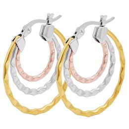 Adelia&acute;s Paar Creolen ADELIA&acute;S "Ohrringe &ndash; Creole aus Edelstahl", Damen, Gr. Damen, Edelstahl, silber, Ohrringe, Ein stilvolles Geschenk f&uuml;r besondere Momente
