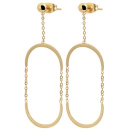 Adelia&acute;s Paar Ohrh&auml;nger ADELIA&acute;S "Ohrringe aus Edelstahl", Damen, Gr. Damen, Edelstahl, gold, Ohrringe, Ideal als Geschenk &ndash; dezent und elegant