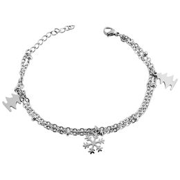 Adelia&acute;s Armband ADELIA&acute;S "Armband aus Edelstahl 17 cm", silber, Armb&auml;nder, Damen, 17cm, Edelstahl, Armband, Perfekt als Geschenk f&uuml;r besondere Menschen