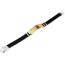 Adelia&acute;s Armband ADELIA&acute;S "Armband aus Leder 20 cm", gold (schwarz), Armb&auml;nder, Damen, 20cm, Leder, Armband, Perfekt als Geschenk zum Jubil&auml;um