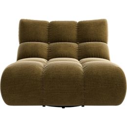 1,5-Sitzer Home Affaire "Cozy Bubble, 360 drehbarer Sessel, Breite 107 cm", messing, B:112cm H:82cm T:108cm, 100% Polyester, Sofas, mit eleganter Steppung, Rundumbezug & weicher Polsterung