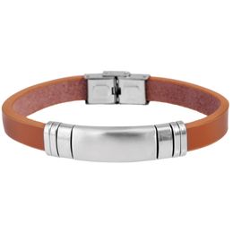 Adelia&acute;s Armband ADELIA&acute;S "Armband aus Leder 21 cm", braun, Armb&auml;nder, Damen, 21cm, Leder, Armband, Ideal als Geschenk &ndash; dezent und elegant