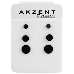 Adelia&acute;s Paar Ohrh&auml;nger ADELIA&acute;S "Ohrringe &ndash; Ohrstecker aus Edelstahl", Damen, Gr. Damen, Edelstahl, schwarz, Ohrringe, Ideal als Geschenk &ndash; dezent und elegant