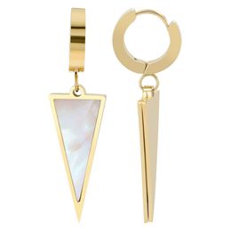 Adelia&acute;s Kettenanh&auml;nger ADELIA&acute;S "Anh&auml;nger aus Edelstahl mit Perlmutt", gold, Schmuckanh&auml;nger, Damen, Edelstahl, Kettenanh&auml;nger, Sch&ouml;ne Geschenkidee zum Geburtstag