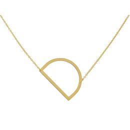 Adelia&acute;s Kette ohne Anh&auml;nger ADELIA&acute;S "Halskette mit Anh&auml;nger &ndash; Buchstabe aus Edelstahl", gold, Halsketten, Damen, 48cm, Edelstahl, Ideal als Geschenk zum Geburtstag
