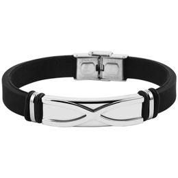 Adelia&acute;s Armband ADELIA&acute;S "Armband aus Kautschuk 21 cm", schwarz, Armb&auml;nder, Damen, 21cm, Kautschuk, Armband, Ideal als Geschenk zum Geburtstag