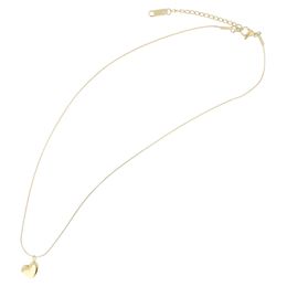 Adelia&acute;s Kette ohne Anh&auml;nger ADELIA&acute;S "Halskette mit Anh&auml;nger &ndash; Herz aus Edelstahl", gold, Halsketten, Damen, 42cm, Edelstahl, Perfekt als Geschenk zum Valentinstag