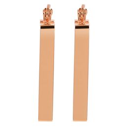 Adelia&acute;s Paar Creolen ADELIA&acute;S "Ohrringe &ndash; Creole aus Edelstahl", Damen, Gr. Damen, Edelstahl, rosa (gold), Ohrringe, Geschenkidee: zeitlos und vielseitig