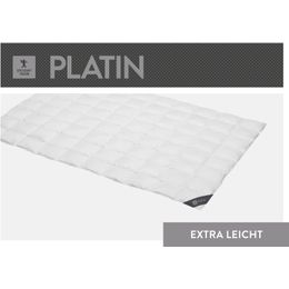 G&auml;nsedaunenbettdecke Spessarttraum "Platin", wei&szlig;, B:135cm L:200cm, Bezug: 100% Baumwolle. F&uuml;llung: 100% G&auml;nsedaunen, Bettdecken, hergestellt in Deutschland, allergikerfreundlich