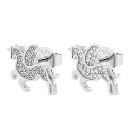 Adelia&acute;s Paar Ohrh&auml;nger ADELIA&acute;S "Ohrringe &ndash; Ohrstecker Einhorn aus 925 Silber", M&auml;dchen, Gr. Kinder, Silber 925 (Sterlingsilber), silber, Ohrringe, Ideal als Geschenk &ndash; dezent und elegant