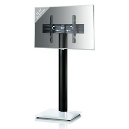 Wohnzimmertisch Vcm "Universal TV Fernseh St&auml;nder Standfu&szlig; Rollen Onu", wei&szlig; (wei&szlig;lack), B:68cm T:54cm, Regale, TV-Board