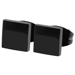 Adelia&acute;s Paar Ohrh&auml;nger ADELIA&acute;S "Ohrringe &ndash; Ohrstecker aus Edelstahl", Damen, Gr. Damen, Edelstahl, schwarz, Ohrringe, Ideal als Geschenk zum einfach so