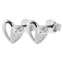 Adelia&acute;s Paar Ohrh&auml;nger ADELIA&acute;S "Ohrringe &ndash; Ohrstecker aus 925 Silber mit Zirkonia", Damen, Gr. Damen, Silber 925 (Sterlingsilber), silber, Ohrringe, Ideal als Geschenk &ndash; dezent und elegant