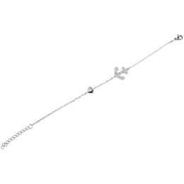 Adelia&acute;s Armband ADELIA&acute;S "Armband aus Edelstahl mit Strass Steinchen 16+3 cm", silber, Armb&auml;nder, Damen, 19cm, Edelstahl, Armband, Perfekt als Geschenk f&uuml;r besondere Menschen