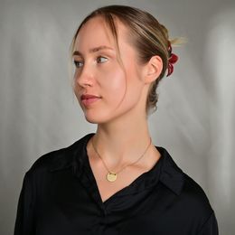 Adelia&acute;s Kette ohne Anh&auml;nger ADELIA&acute;S "Halskette mit Anh&auml;nger &ndash; M&uuml;nze aus Edelstahl", gold, Halsketten, Damen, 43cm, Edelstahl, Ideal zum Verschenken &ndash; schlicht und stilvoll