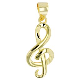 Adelia&acute;s Kettenanh&auml;nger ADELIA&acute;S "Anh&auml;nger &ndash; Schl&uuml;sselanh&auml;nger aus 925 Silber", gold, Schmuckanh&auml;nger, Damen, Silber 925 (Sterlingsilber), Kettenanh&auml;nger, Ideal zum Verschenken &ndash; schlicht und stilvoll