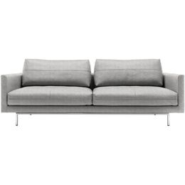 3-Sitzer "CR.414, Designsofa, edles Sofa, Loungesofa, Ledersofa, klares Design", grau (lichtgr, swgr), B:200cm H:91cm T:106cm, CREATION BY ROLF BENZ, Sofas, aus Leder oder Chenille, erstklassiger Sitzkomfort, legere Polsterung