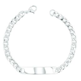 Adelia&acute;s Armband ADELIA&acute;S "Armband &ndash; Panzerarmband aus Edelstahl 18 cm", silber, Armb&auml;nder, Damen, 18cm, Edelstahl, Armband, Ideal zum Verschenken &ndash; schlicht und stilvoll