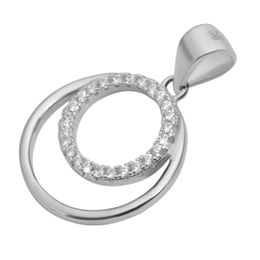 Adelia&acute;s Kettenanh&auml;nger ADELIA&acute;S "Anh&auml;nger aus 925 Silber mit Zirkonia", silber, Schmuckanh&auml;nger, Damen, Silber 925 (Sterlingsilber), Kettenanh&auml;nger, Perfekt als Geschenk zum Valentinstag